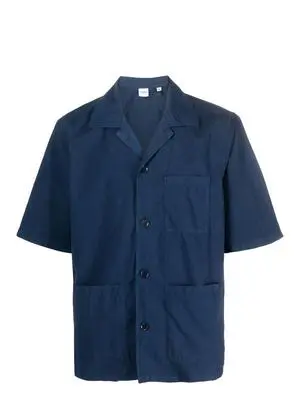 Aspesi Short-sleeve Cotton Shirt - Blue