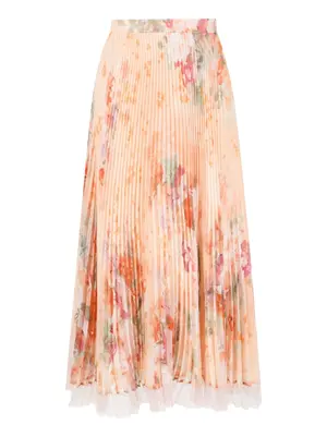 TWINSET TWINSET Floral-Print Pleated Skirt