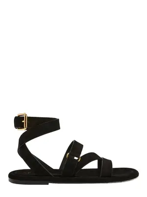 GIUSEPPE ZANOTTI Aymon Buckled Sandals - Black