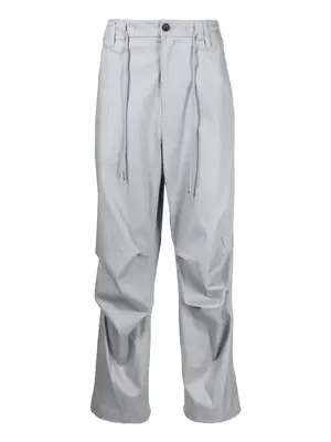 SONGZIO Ruched Drawstring Trousers - Grey