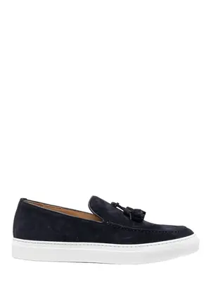 SCAROSSO Tassel Detail Loafers - Blue