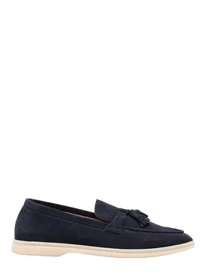 SCAROSSO Leandro Tassel Loafers - Blue