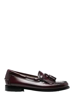 G.H.BASS G.h. Bass & Co. Weejuns Esther Kiltie Loafers - Red