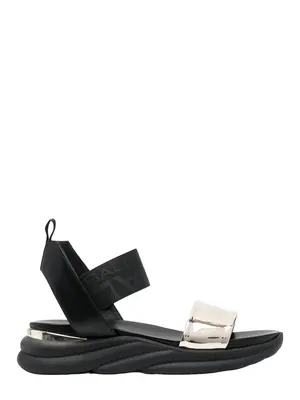 BALDININI Metallic-strap Detail Sandals - Black