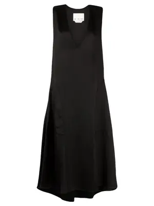SA SU PHI SA SU PHI V-Neck Satin Dress