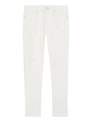 IRO PARIS IRO Jarod Distressed Skinny Jeans Off-white