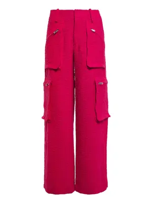 Amiri High-rise Wide-leg Cargo Pants - Pink