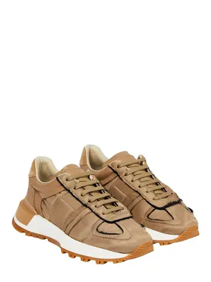 MAISON MARGIELA Maison Margiela Nylon And Suede Sneakers Beige