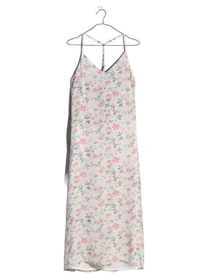 Madewell X Reistor Floral Slip Maxi Dress - Ivory Ivy Dreams