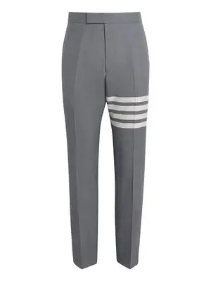 Thom Browne Wool 4-bar Stripe Tailored Trousers - Grey