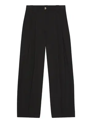 GANNI Wide-leg Tailored Trousers - Black