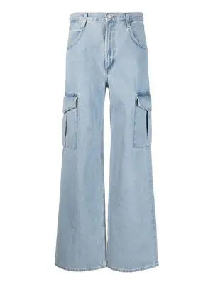 AGOLDE Minka Cargo Wide-leg Jeans - Blue