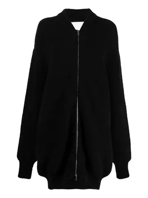 SA SU PHI Knitted Long-sleeved Cardigan - Black