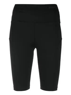 MSGM High-waisted Stretch Shorts - Black