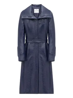 COURREGES Courrèges Reedition Single-Breasted Coat Blue