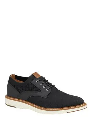Johnston & Murphy Johnston & Murphy Upton Plain Toe Knit Derby Black
