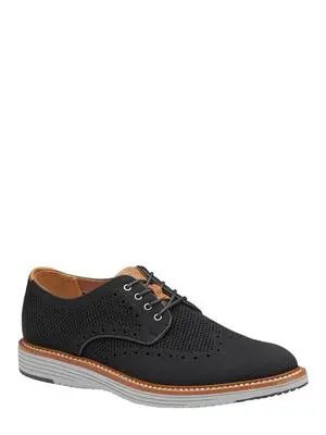 Johnston & Murphy Upton Knit Wingtip - Black