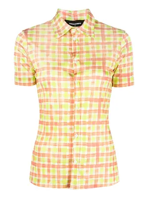 Dsquared2 Check-print Shirt - Green
