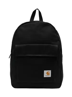 Carhartt Work In Progress Logo-patch Cotton Backpack - Black