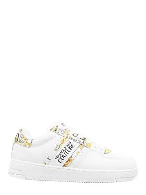 Versace Barocco-print Low-top Sneakers - White