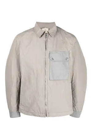 TEN C Zip-up Shirt Jacket - Grey