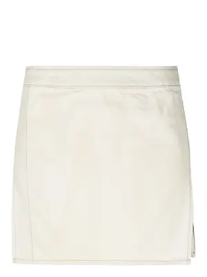 Palm Angels Bull Denim Miniskirt - Neutrals