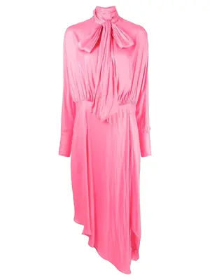 Stella McCartney Tie-detail Long Dress - Pink