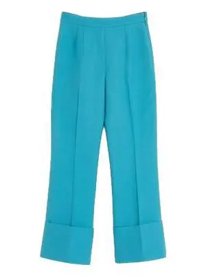 Valentino Garavani Valentino Crepe Couture Trousers Celestial Blue