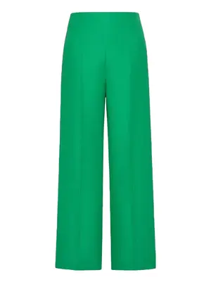 Valentino Garavani Valentino Crepe Couture Trousers Green