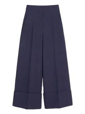 Valentino Garavani Valentino Crepe Couture Trousers Indigo