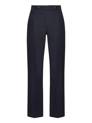 Valentino Garavani Valentino Crepe Couture Trousers Navy