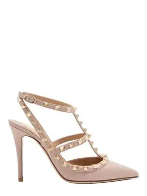 Valentino Garavani Rockstud Caged Pump - Poudre