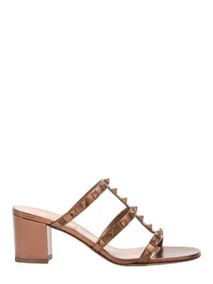 Valentino Garavani Rockstud Slide Sandal - Bronze