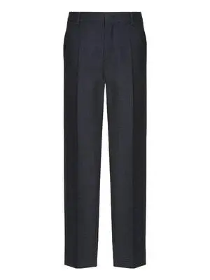 Valentino Garavani Valentino Straight Fit Wool Trousers Navy/black