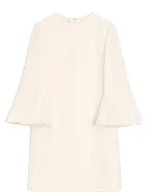 Valentino Garavani Embroidered Crepe Couture Short Dress - Ivory