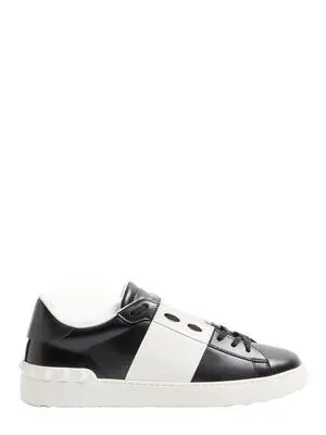 Valentino Garavani Calfskin Open Sneakers - Black/white