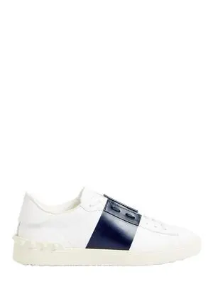 Valentino Garavani Calfskin Open Sneakers - White/blue