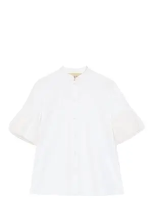 Valentino Garavani Embroidered Popeline Shirt - White