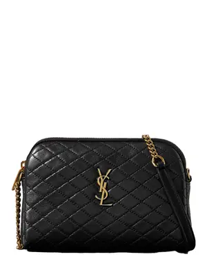 Saint Laurent Gaby Quilted Leather Shoulder Bag - Black