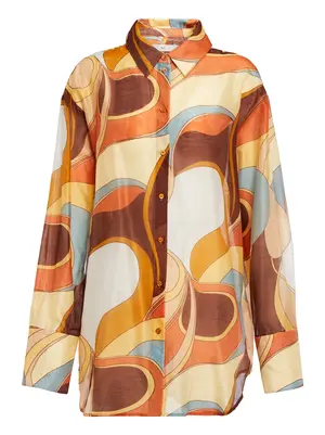 Sir The Label Printed Cotton And Silk Shirt - Multicoloured