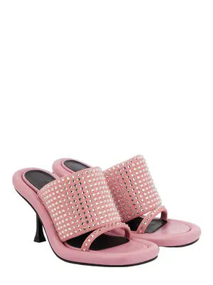 JW Anderson Bumper-tube Embellished Mules - Pink