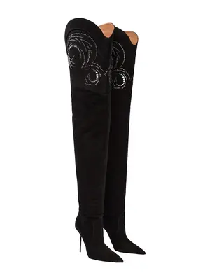 Paris Texas Holly Paloma Over-the-knee Boots - Black