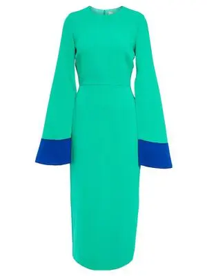 ROKSANDA Wool Midi Dress - Blue