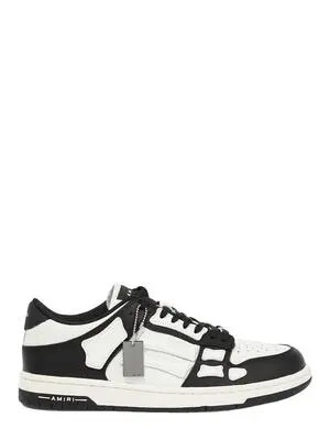 Amiri Amiri Skel Top Low Leather Sneakers Black