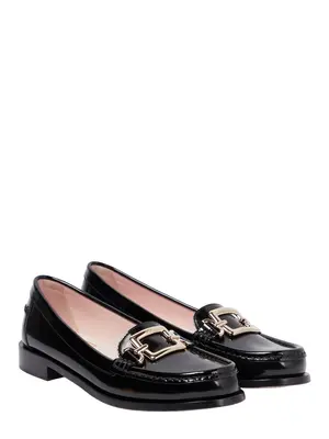ROGER VIVIER Morsetto Leather Loafers - Black