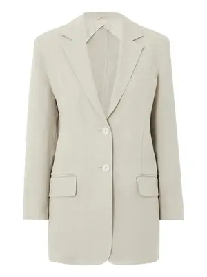 Max Mara Adelchi Linen Blazer - Neutrals