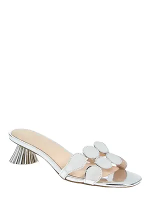 CECELIA NEW YORK Cecelia New York Bunny Slide Sandal Silver
