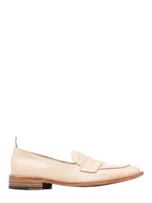 THOM BROWNE Thom Browne Grosgrain-Loop Trim Loafers