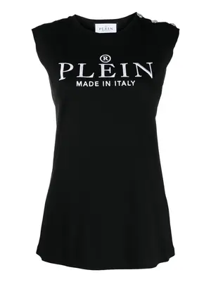 Philipp Plein Logo-print Tank Top - Black