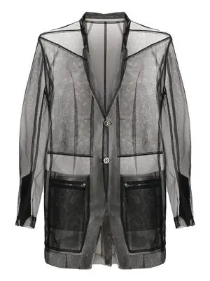 Rick Owens Sheer Buttoned Shirt - Black